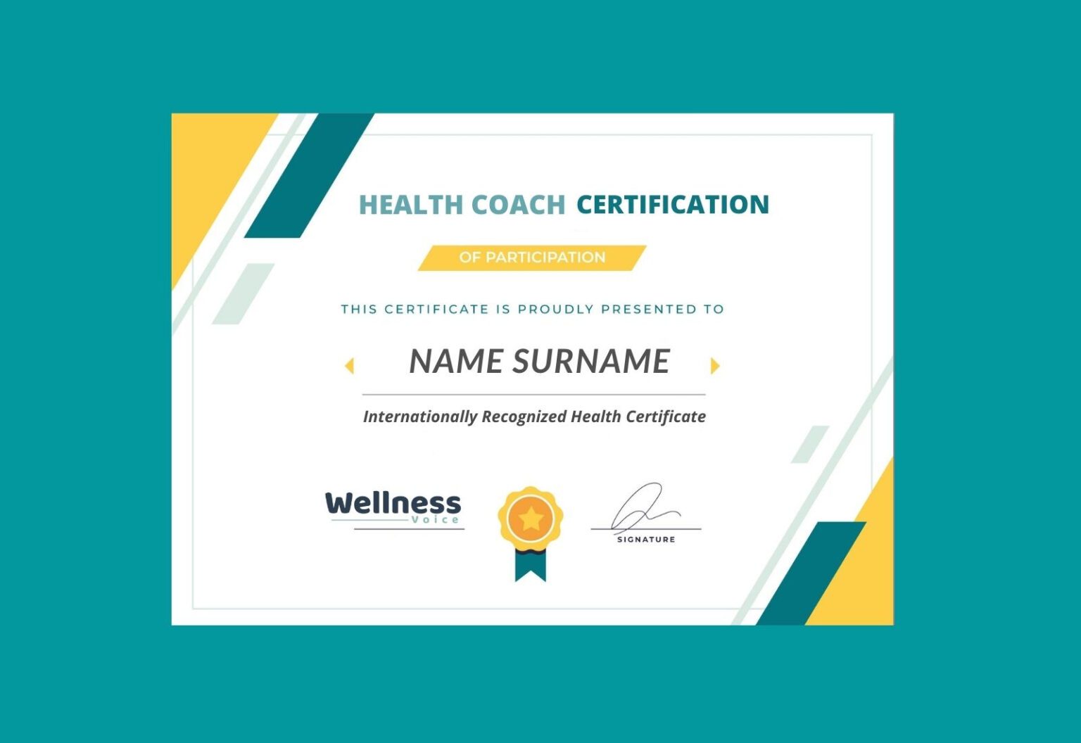 Health Coach Certification - Wellness Voice